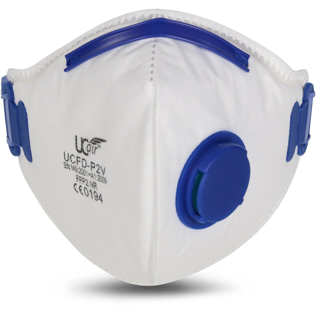 UCFD-P2V FFP2 FOLD FLAT VALVED MASK (BOX OF 10)